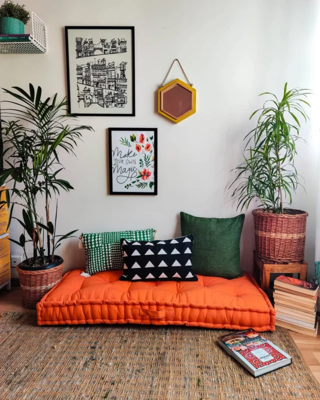 15 Floor Pillows for Extra Seating That Turn Any Small Home Into a ...